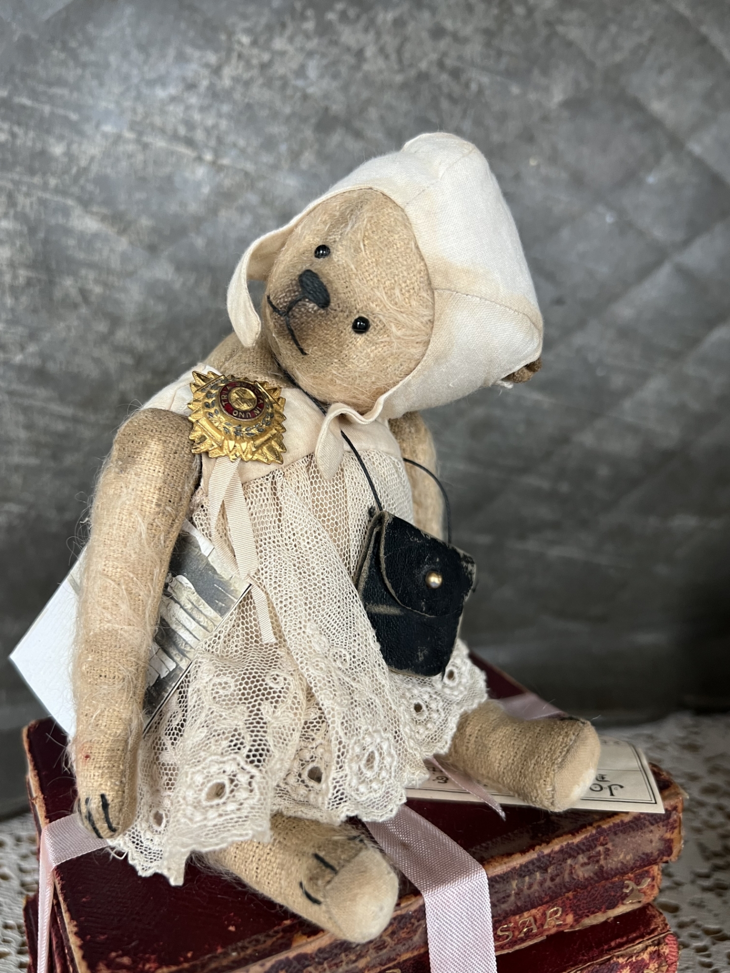 Beryl - 7.5” –art bear by Ingrid Schmid | Earth Angels Studios