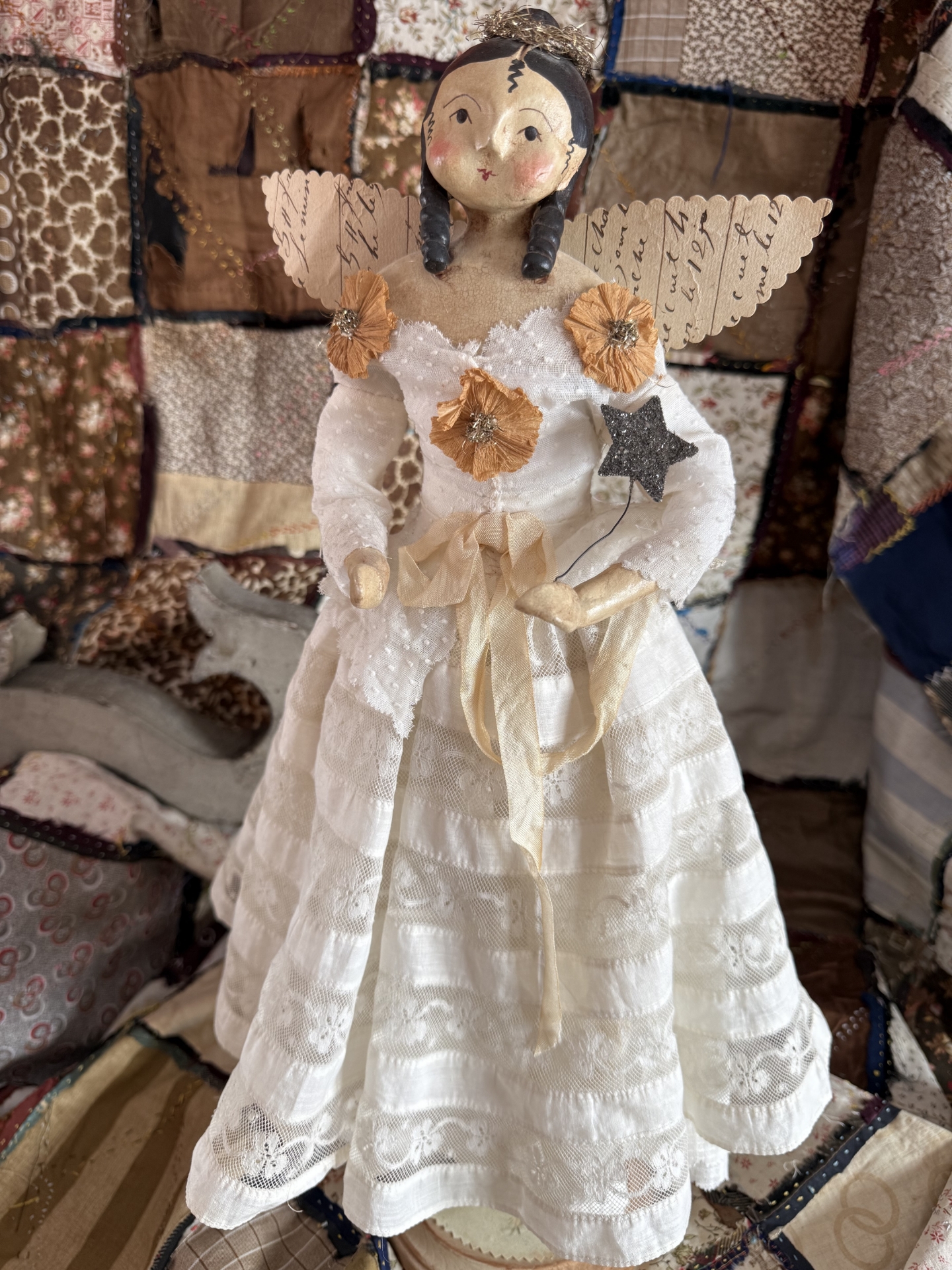 Angelina OOAK - 19" by Nicol Sayre Folk Dolls | Earth Angels Studios